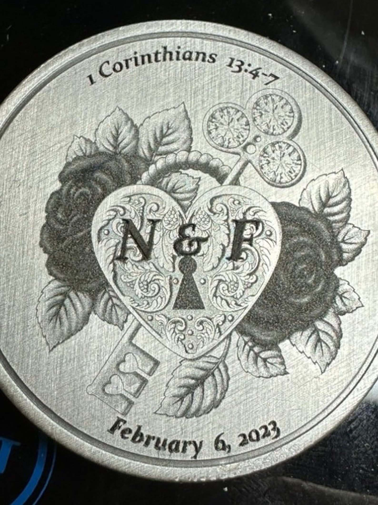 Laser Engraved Coin Personalized Coin Custom Coin - Etsy