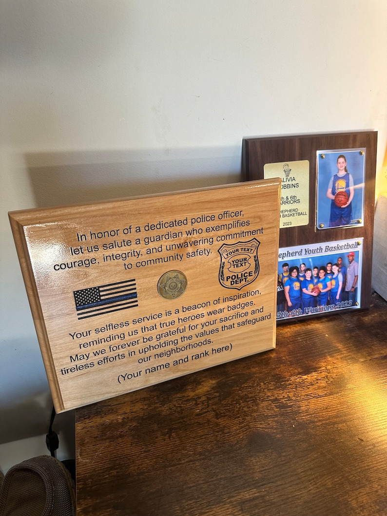 Personalized First Responders Plaque Custom Firefighter, Police Officer ...