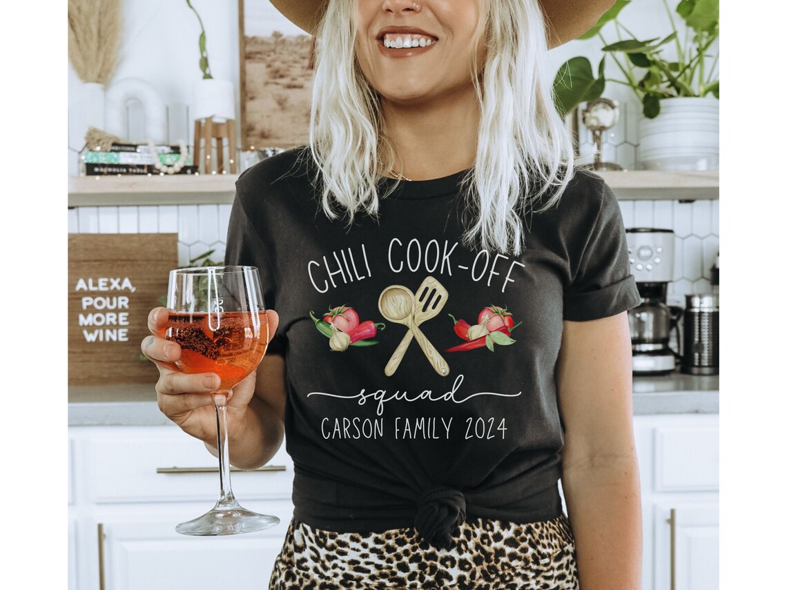 Chili Cook off Crew Tee, This is My Chili Cook off Shirt, Matching ...