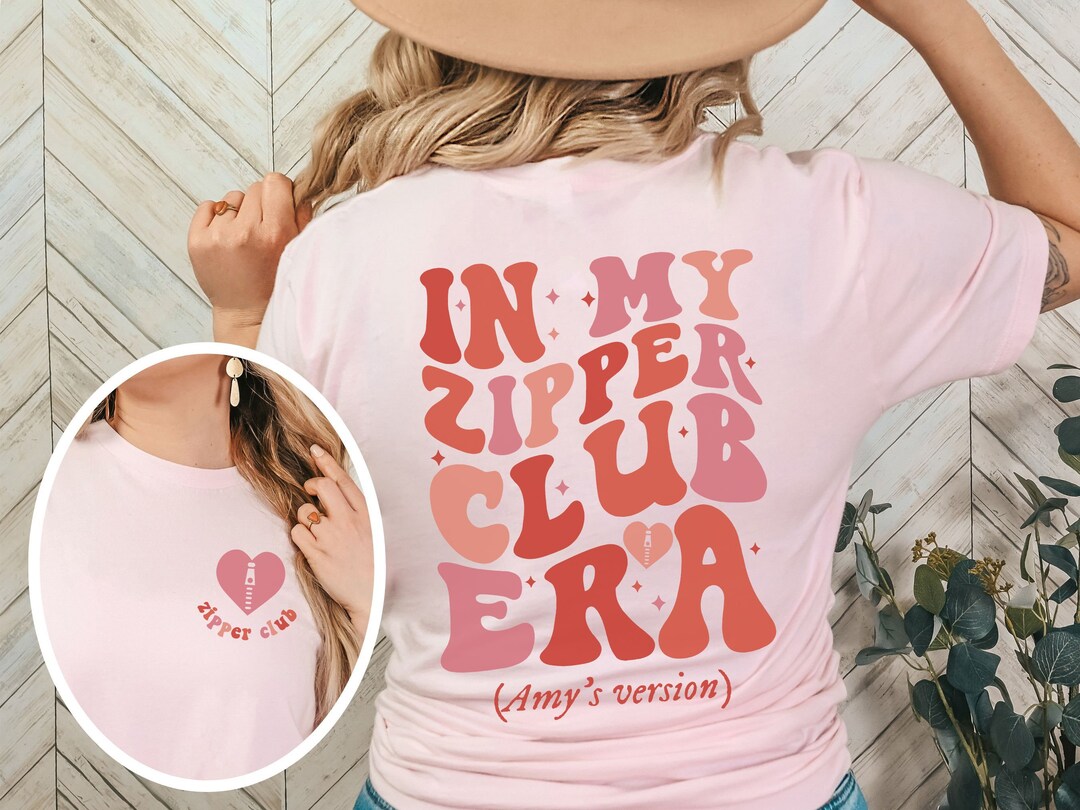 Personalized in My Era Zipper Club Shirt, Custom Survivor Tee, Open ...