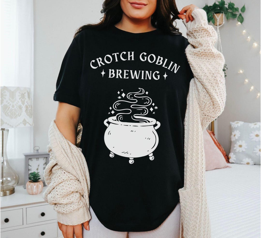 Pregnancy Announcement Tee, Crotch Goblin Brewing Reveal Shirt, Witchy ...