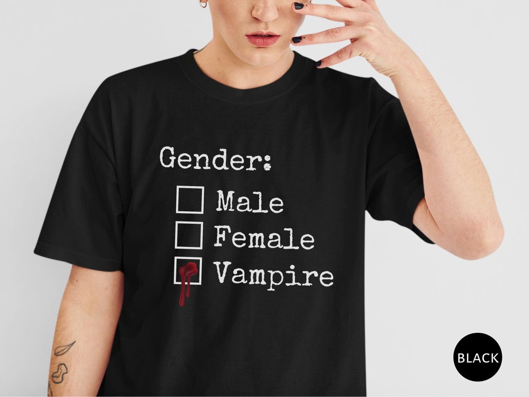 Nonbinary Shirt, Vampire Tshirt, Nonbinary Pride Tee, Transgender ...