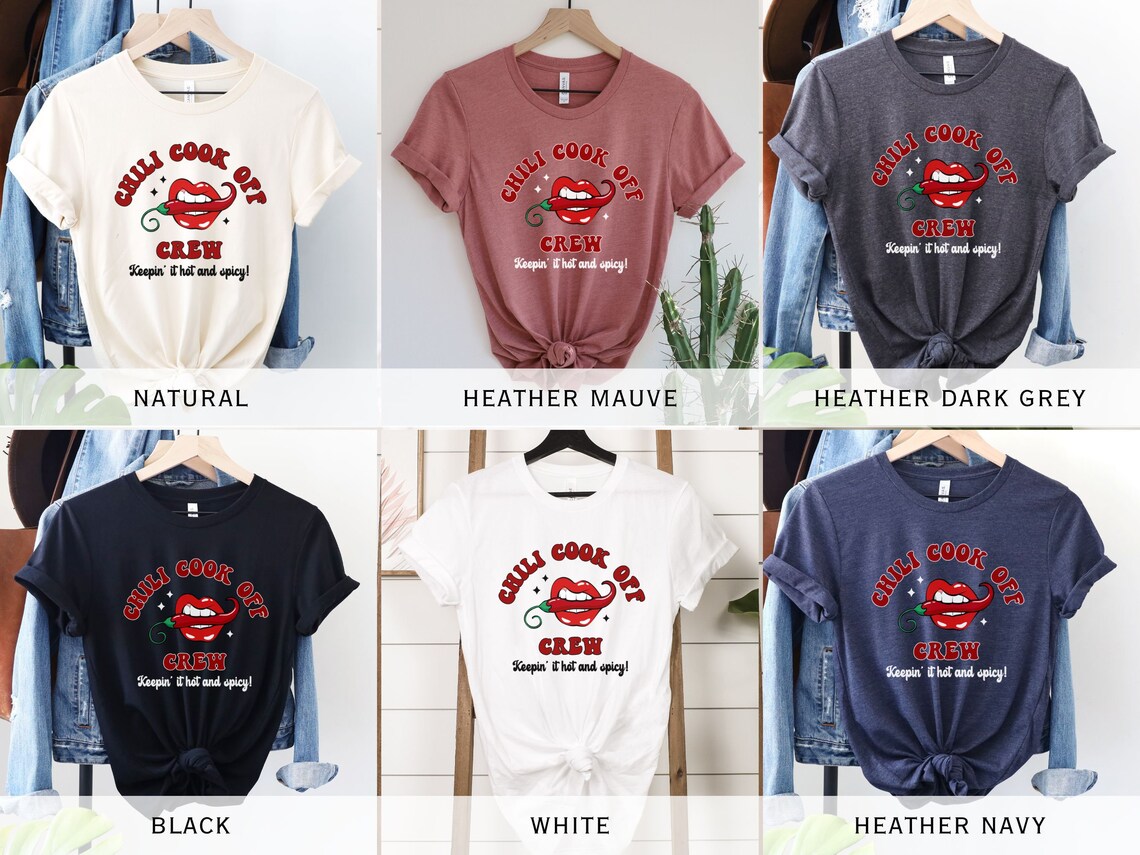 Chili Cook off Crew Tee, This is My Chili Cook off Shirt, Matching ...