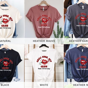 Chili Cook off Crew Tee, This is My Chili Cook off Shirt, Matching ...