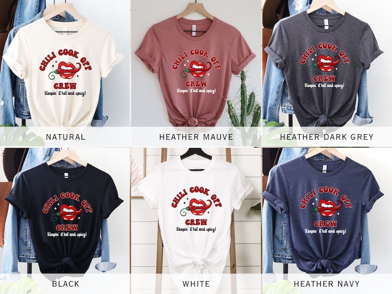 Chili Cook off Crew Tee, This is My Chili Cook off Shirt, Matching ...