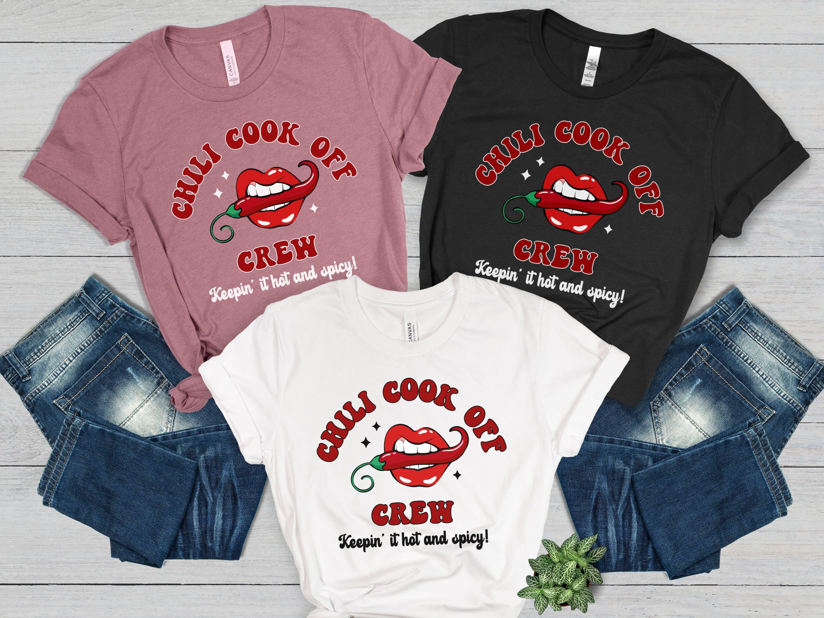 Chili Cook off Crew Tee, This is My Chili Cook off Shirt, Matching ...