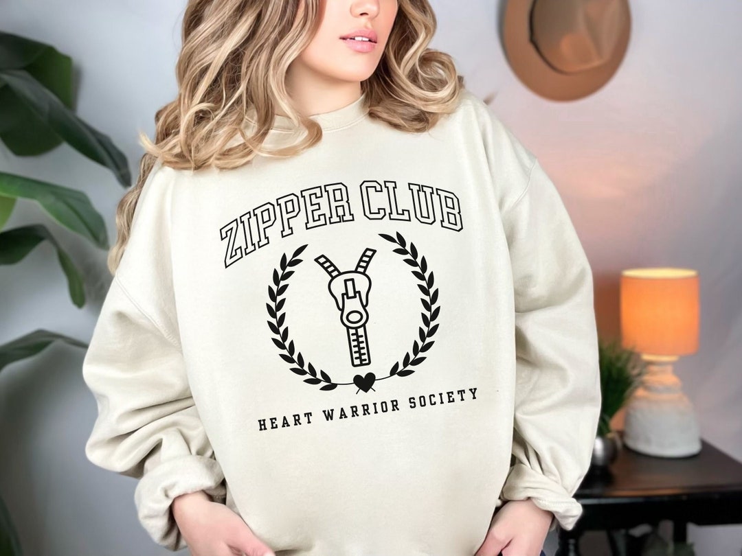 Zipper Club Sweatshirt, Vintage Varsity Open Heart Surgery Survivor ...