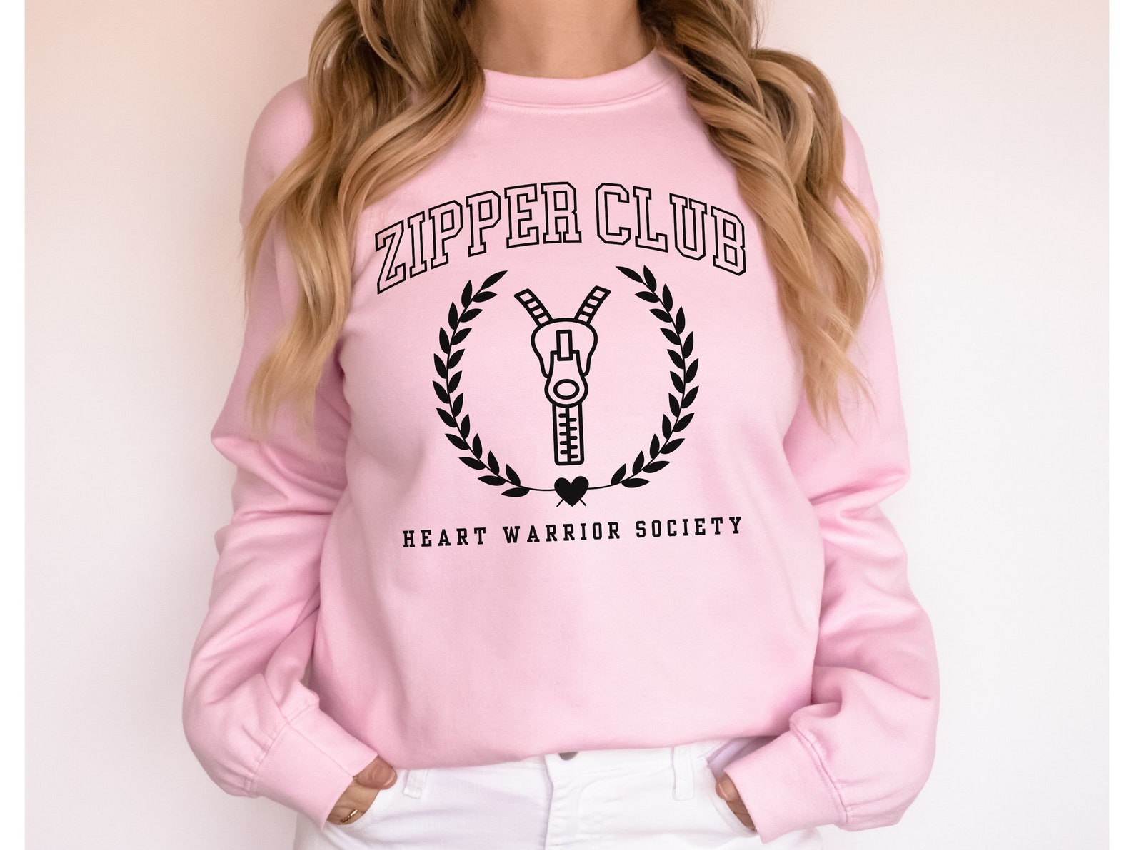 Zipper Club Sweatshirt, Vintage Varsity Open Heart Surgery Survivor ...