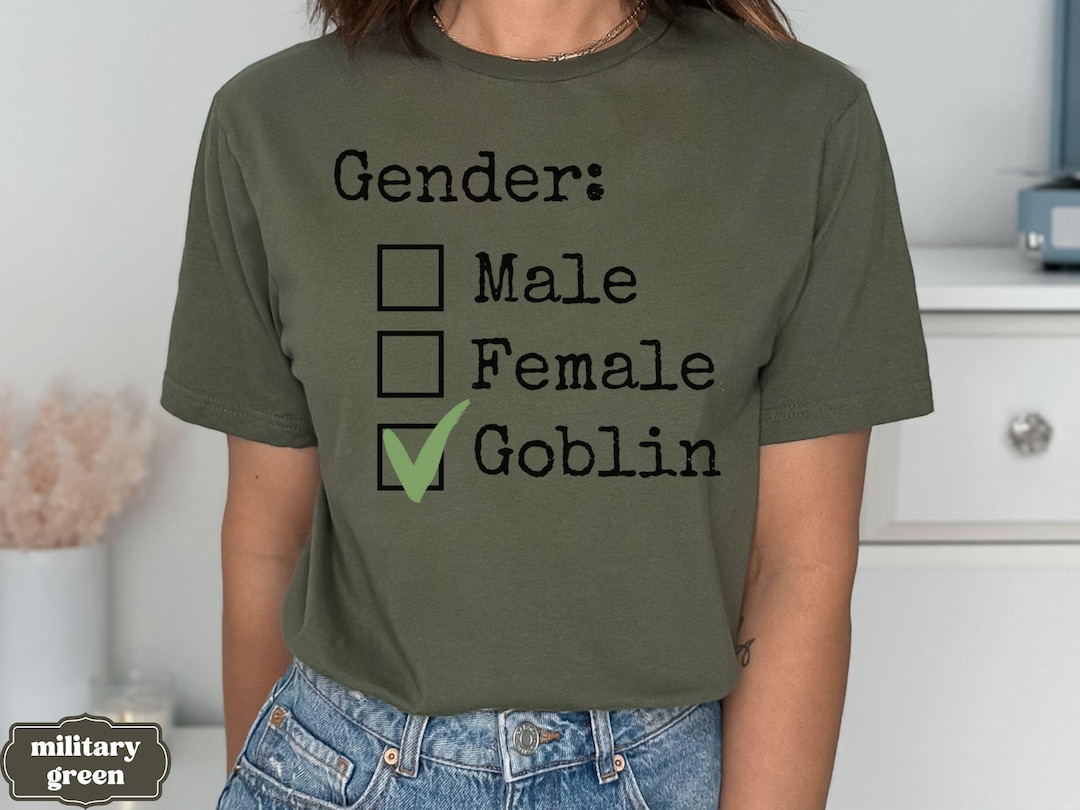 Goblin Nonbinary Shirt, Queer Non Binary Pride Tee, Gay Goblincore ...