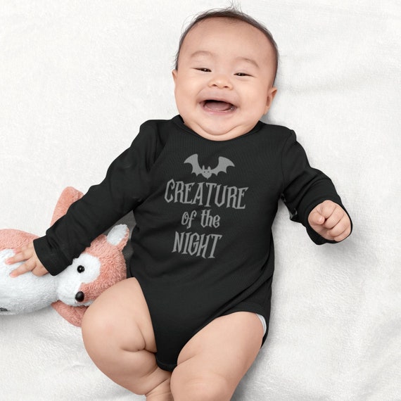 Goth Long Sleeve Bodysuit Goth Baby Clothes Baby Ghoul Punk - Etsy