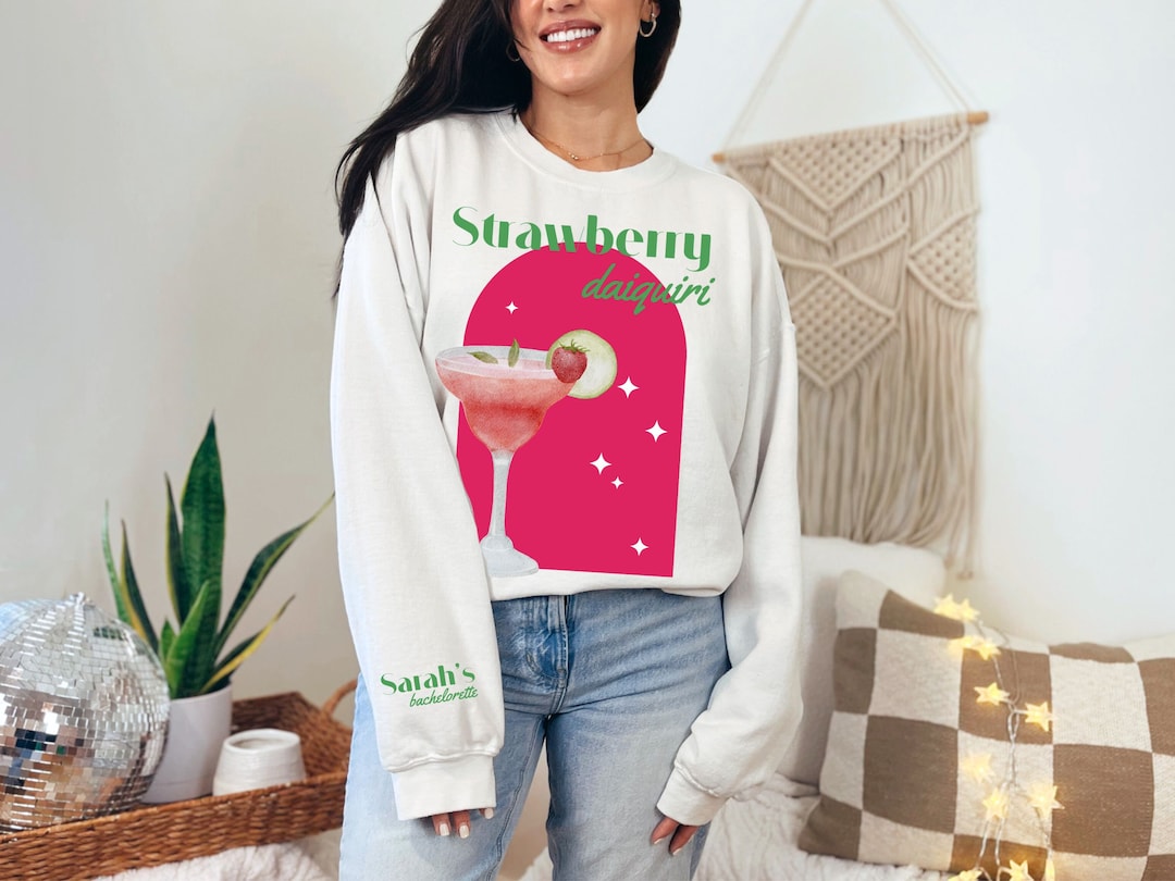 Personalized Cocktail Bachelorette Party Sweatshirts, Aperol Spritz ...