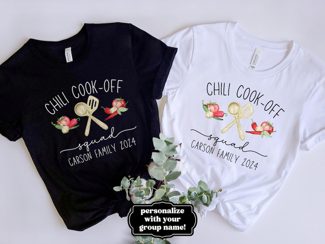 Chili Cook off Crew Tee, This is My Chili Cook off Shirt, Matching ...