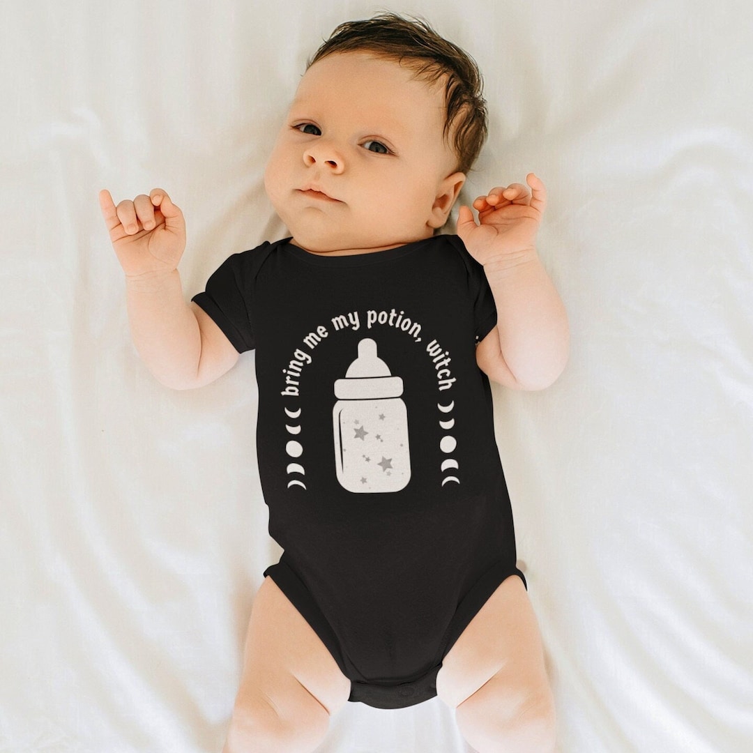 Goth Bodysuit Goth Baby Clothes Witchy Baby Baby Ghoul Punk Baby Gift ...