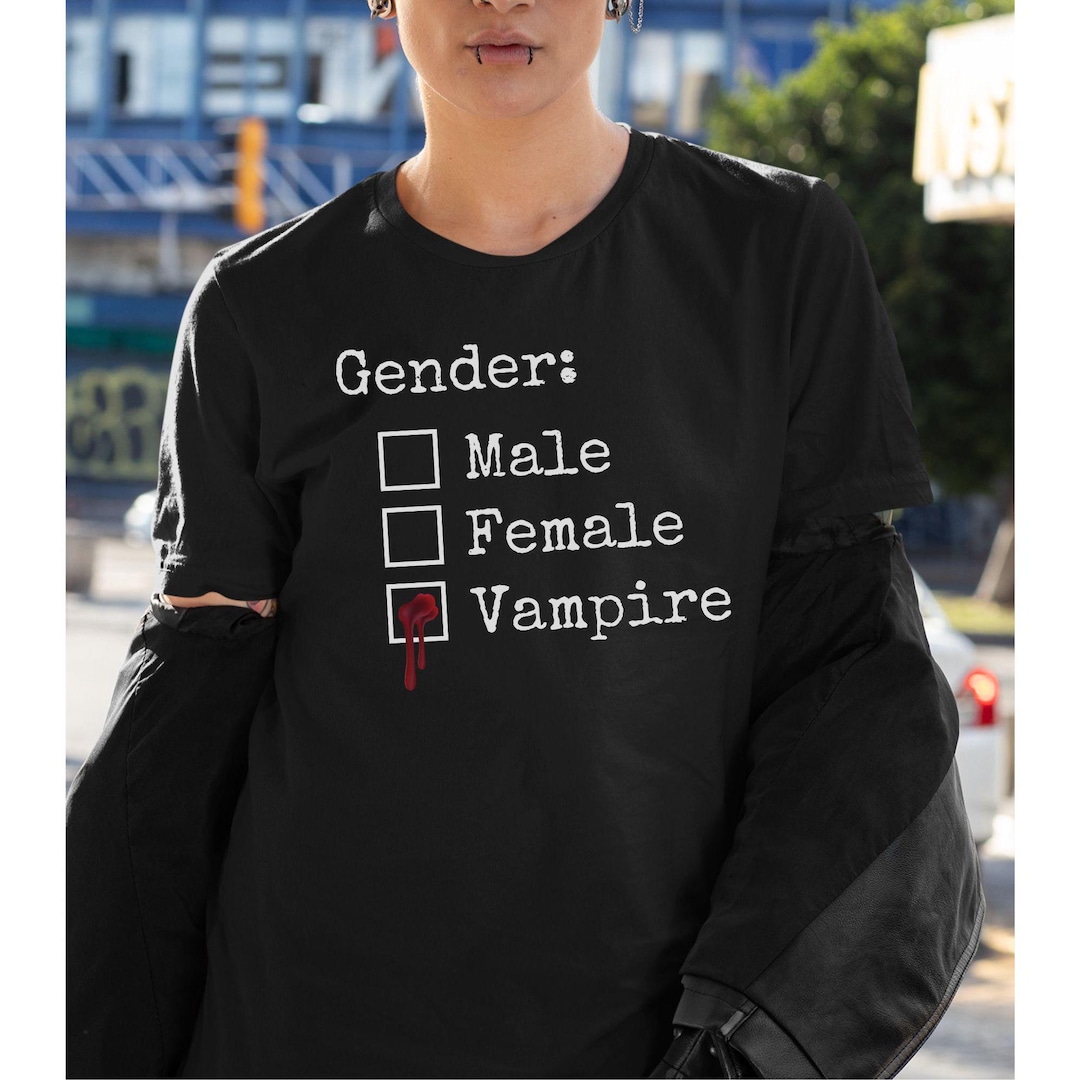 Nonbinary Shirt, Vampire Tshirt, Nonbinary Pride Tee, Transgender ...