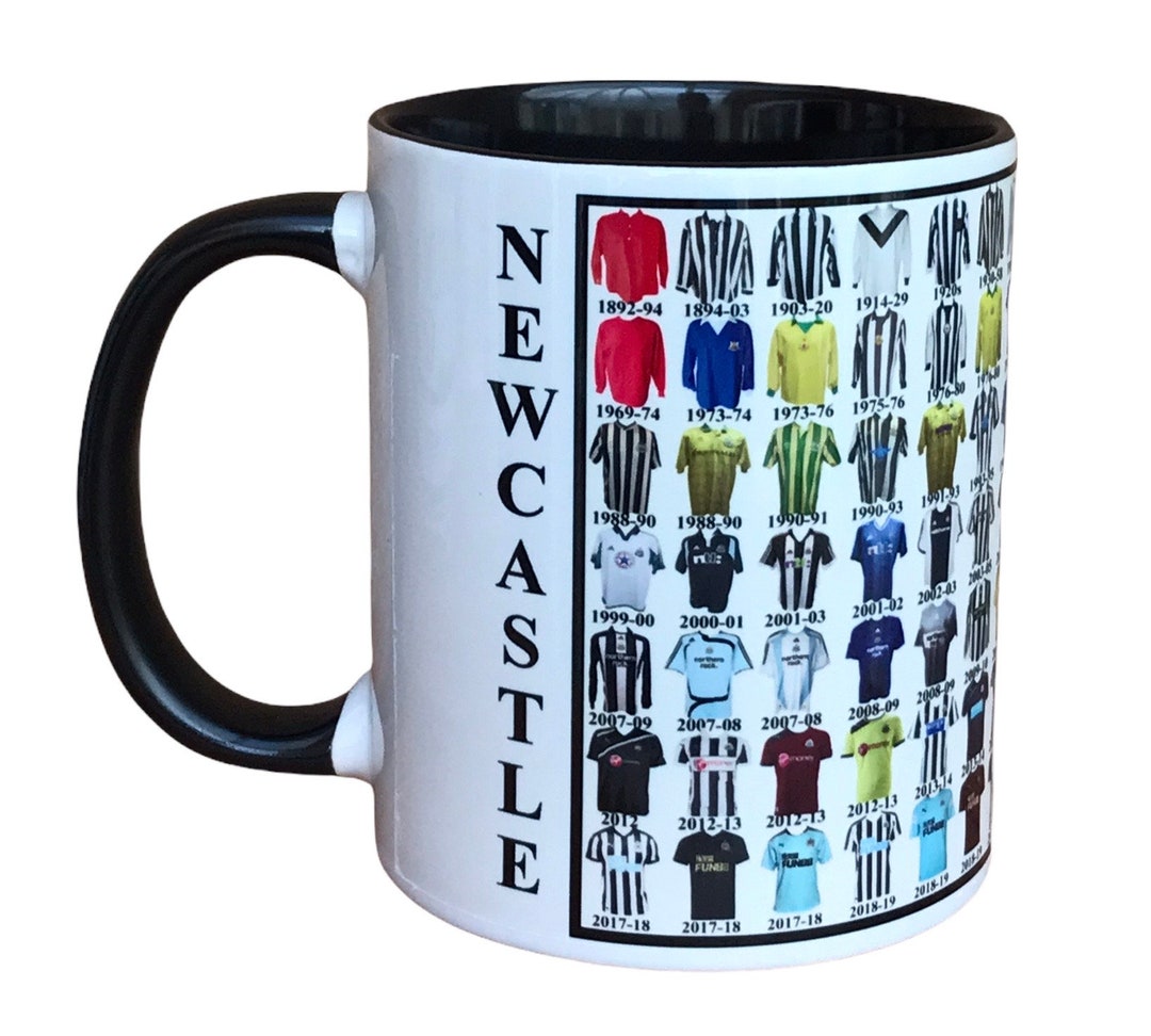 Newcastle Shirt History Mug 23/24 Season - Etsy UK