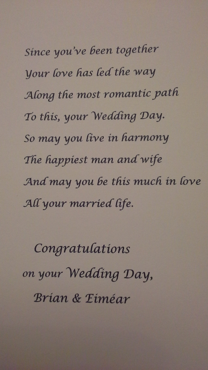 A Wedding Card. - Etsy