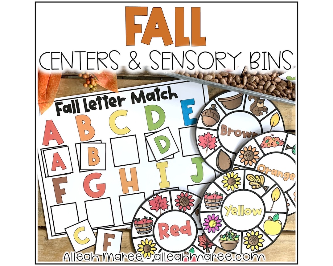 Fall Activities, Centers, and Sensory Bins for Toddlers and ...
