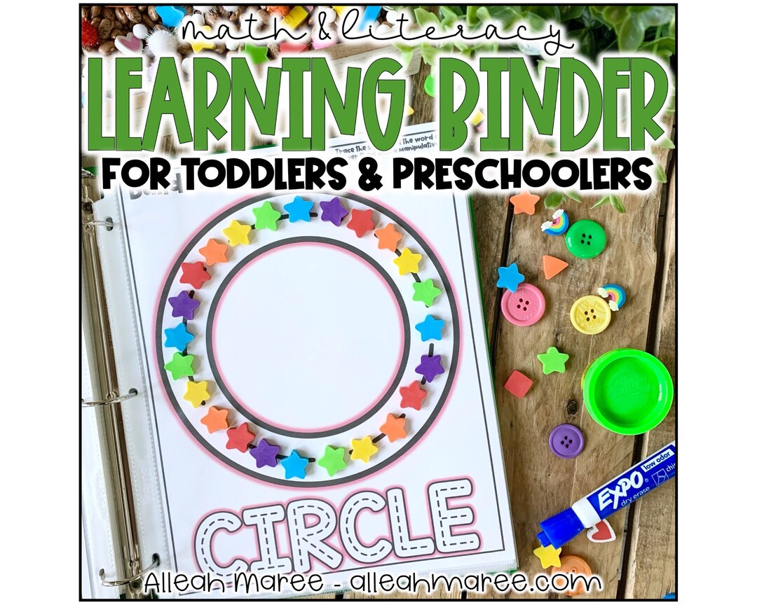 Preschool & Toddler Learning Binder - Preschool Math and Literacy ...