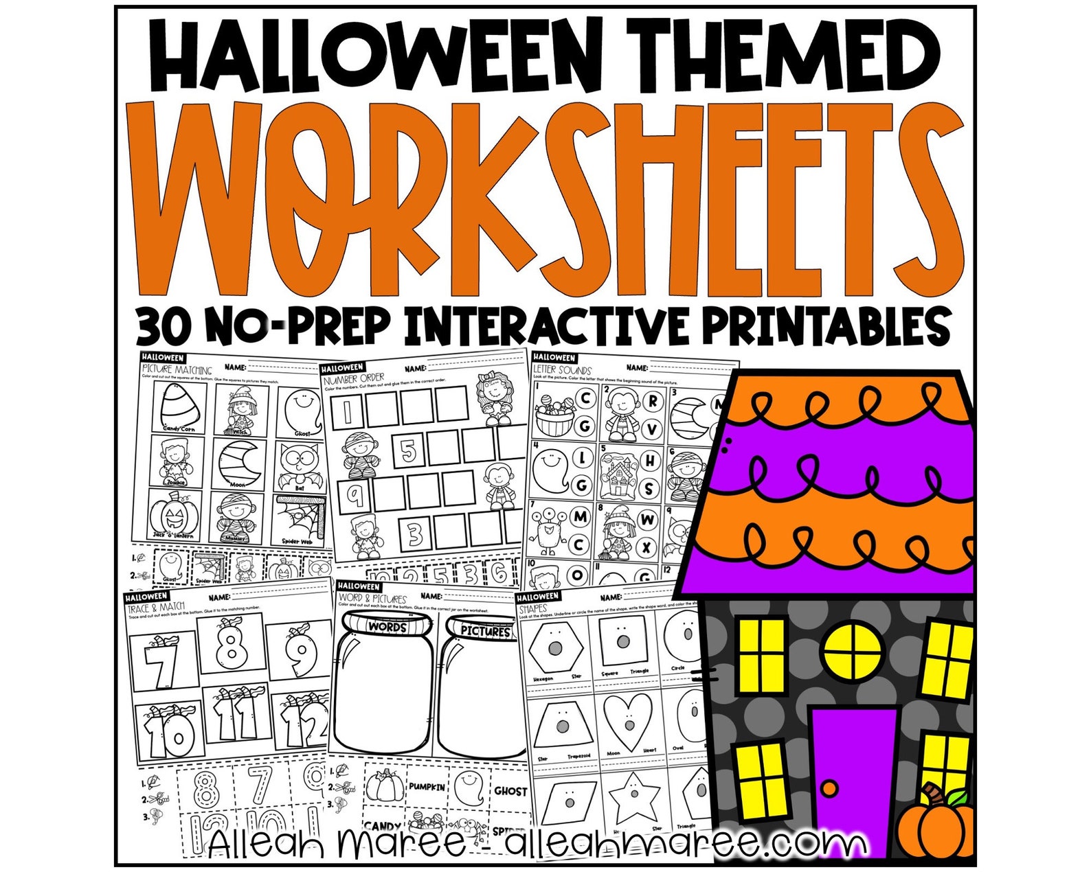 Halloween Printables NO PREP Math & Literacy - Etsy