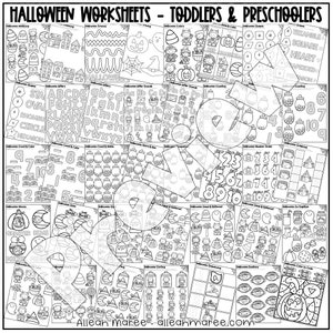 NO PREP Halloween Worksheets - Preschoolers & Toddlers - Etsy