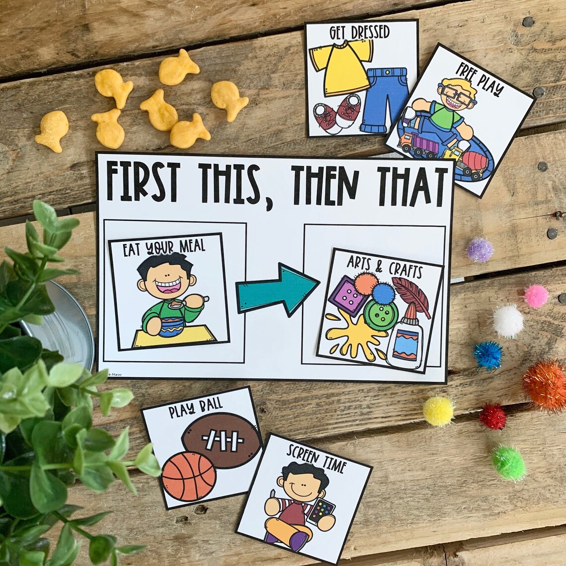First Then Choice Boards - Editable - Etsy