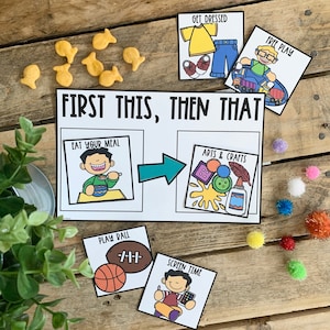 First Then Choice Boards - Editable - Etsy