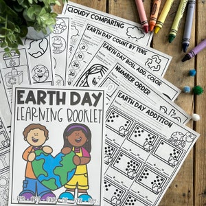 Earth Day NO PREP Literacy and Math Worksheets and Printable Activities ...