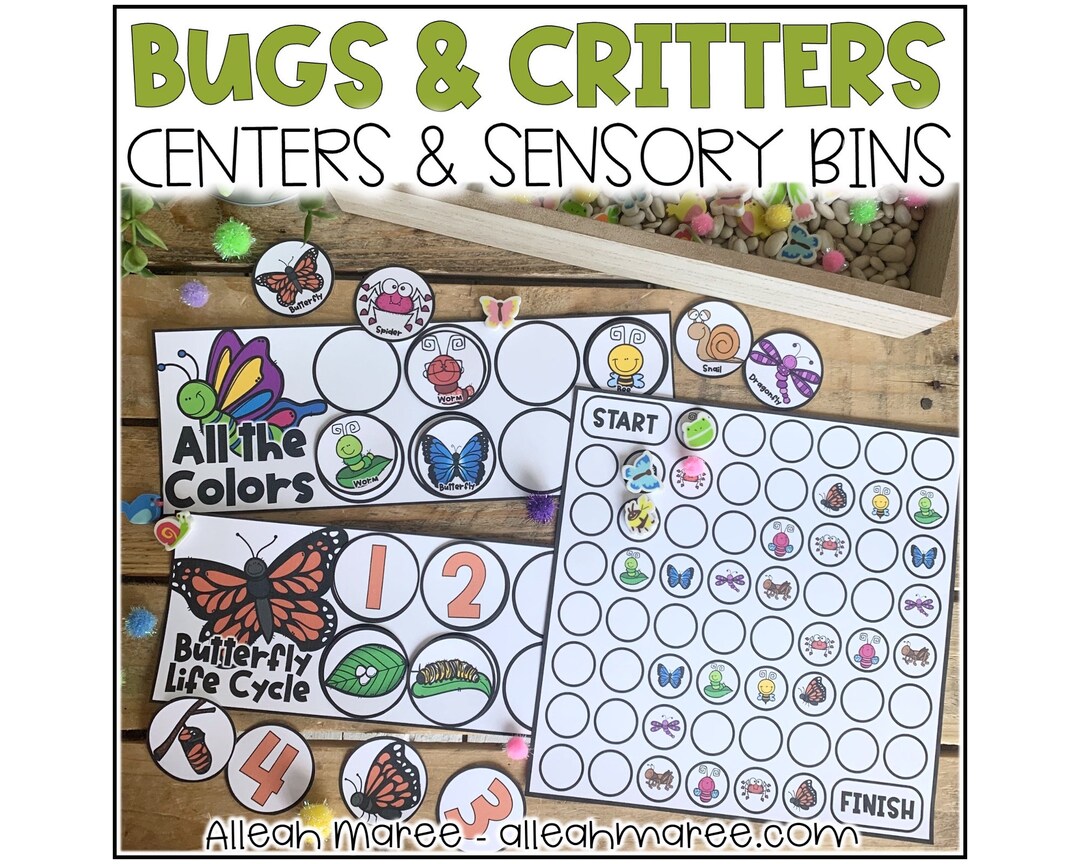 Bugs and Critters Centers and Sensory Bins for Toddlers and ...