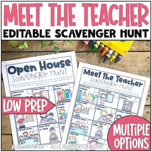 Classroom Scavenger Hunt at Open House - Etsy