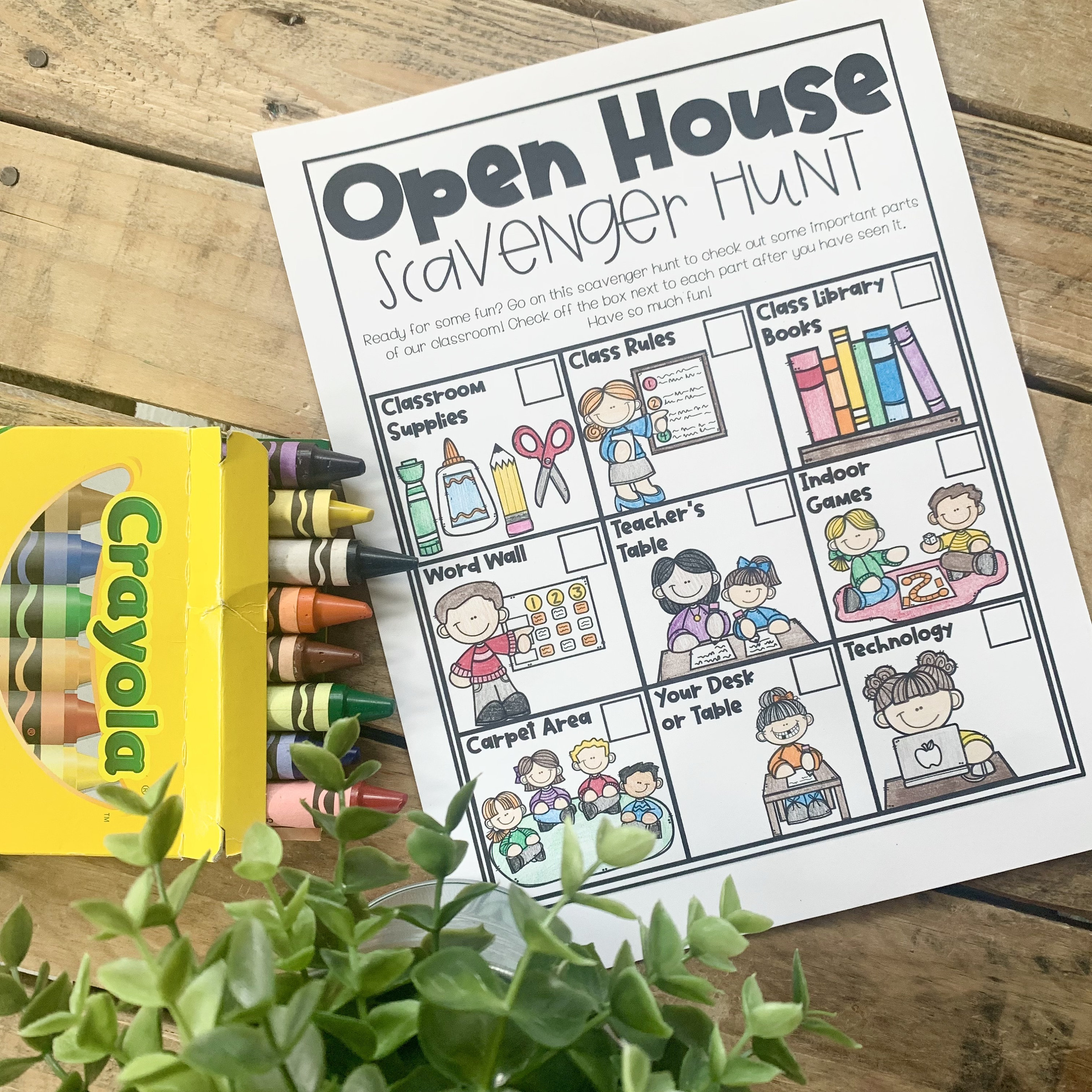 Meet the Teacher Night and Open House Scavenger Hunt - Editable - Etsy