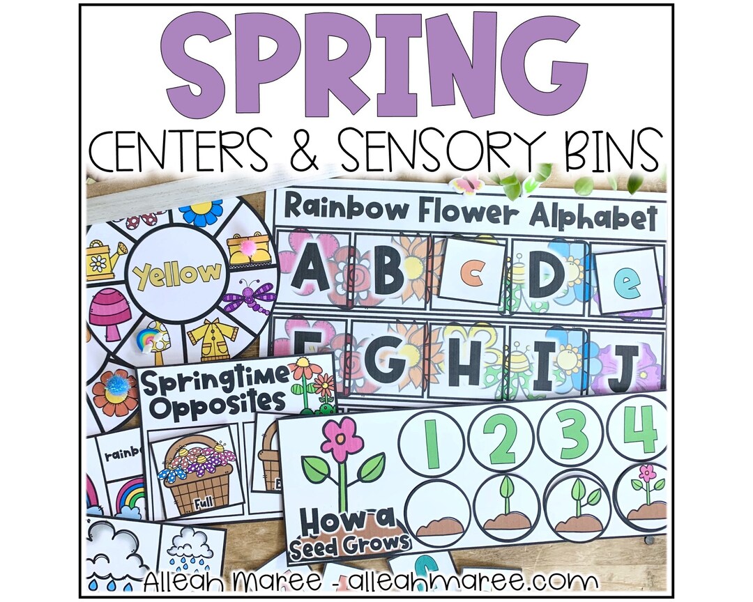 Spring Centers and Sensory Bins for Toddlers and Preschoolers - Etsy