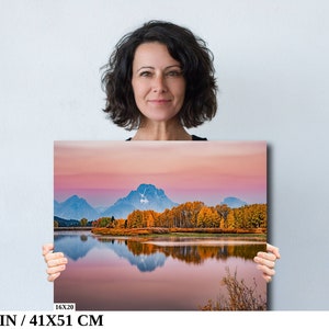 Oxbow Bend Sunrise Print: Grand Teton National Park Canvas Art - Etsy