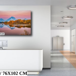 Oxbow Bend Sunrise Print: Grand Teton National Park Canvas Art - Etsy