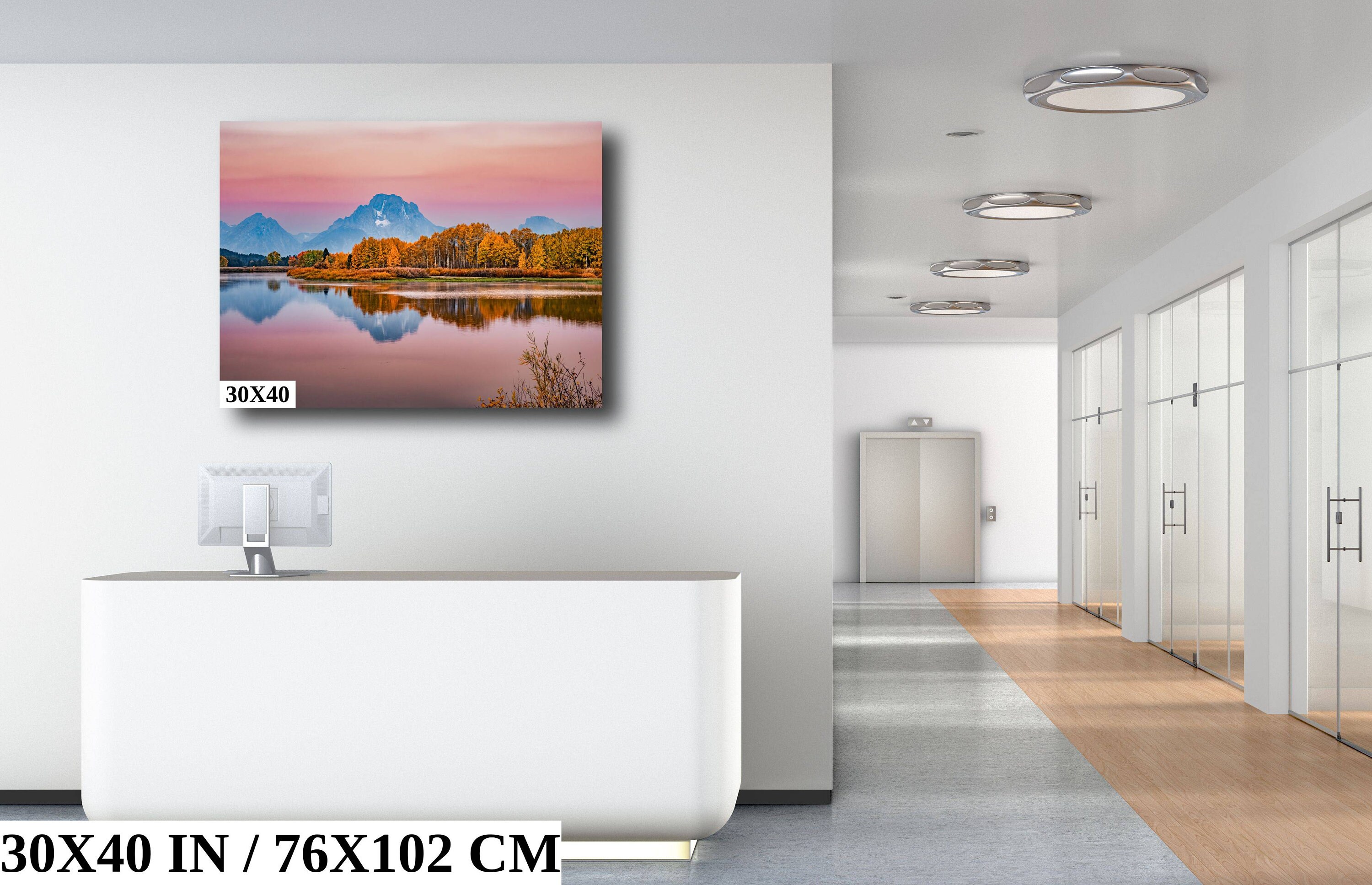 Oxbow Bend Sunrise Print: Grand Teton National Park Canvas Art - Etsy