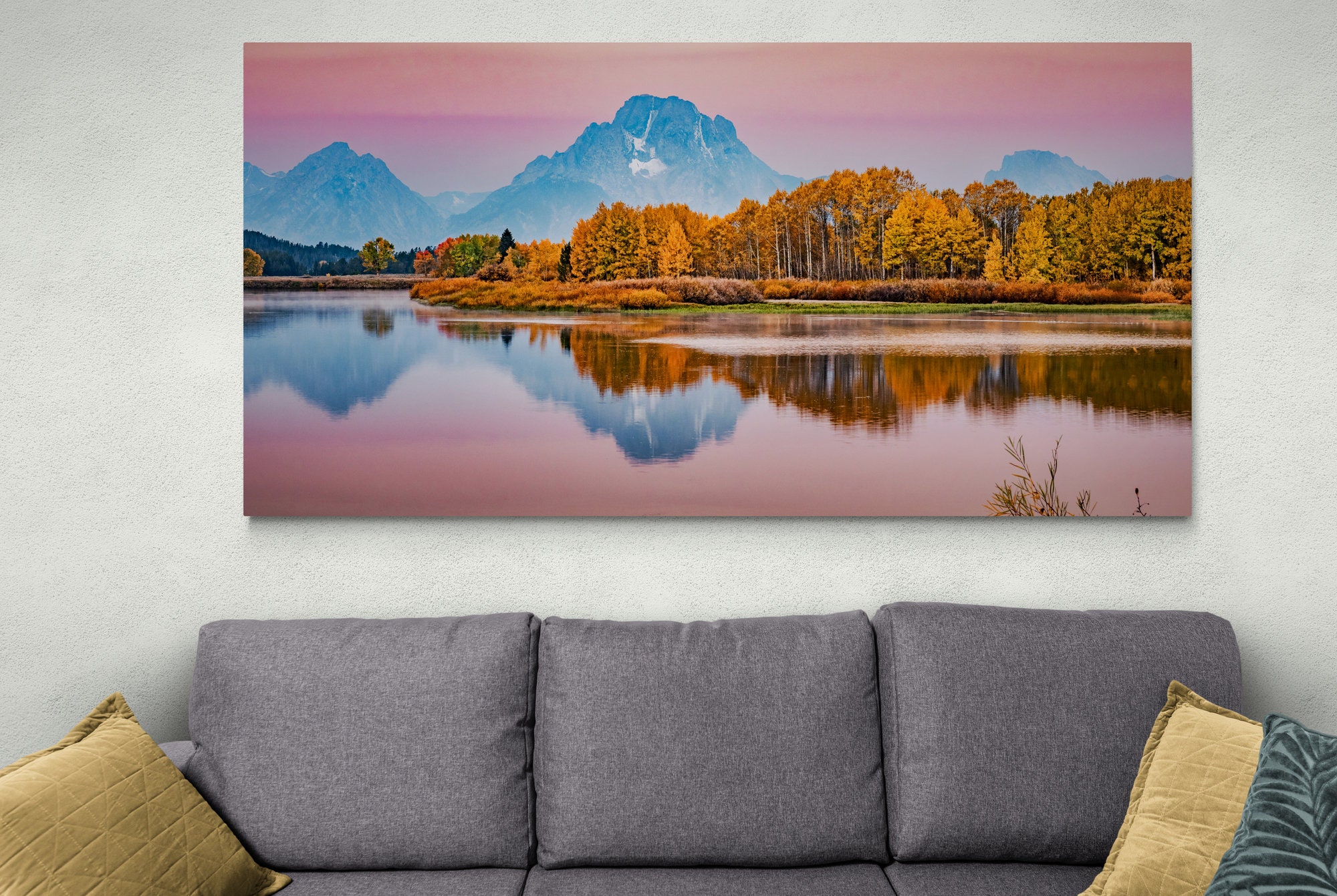 Oxbow Bend Sunrise Print: Grand Teton National Park Canvas Art - Etsy