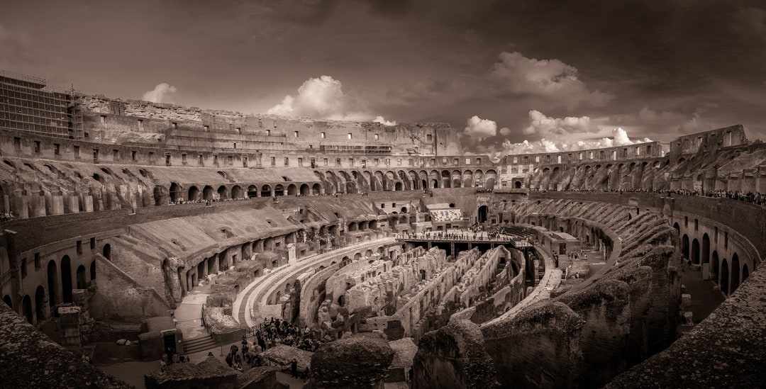 Rome Print - Colosseum Interior, Wall Art, Metal, Acrylic, Canvas READY ...