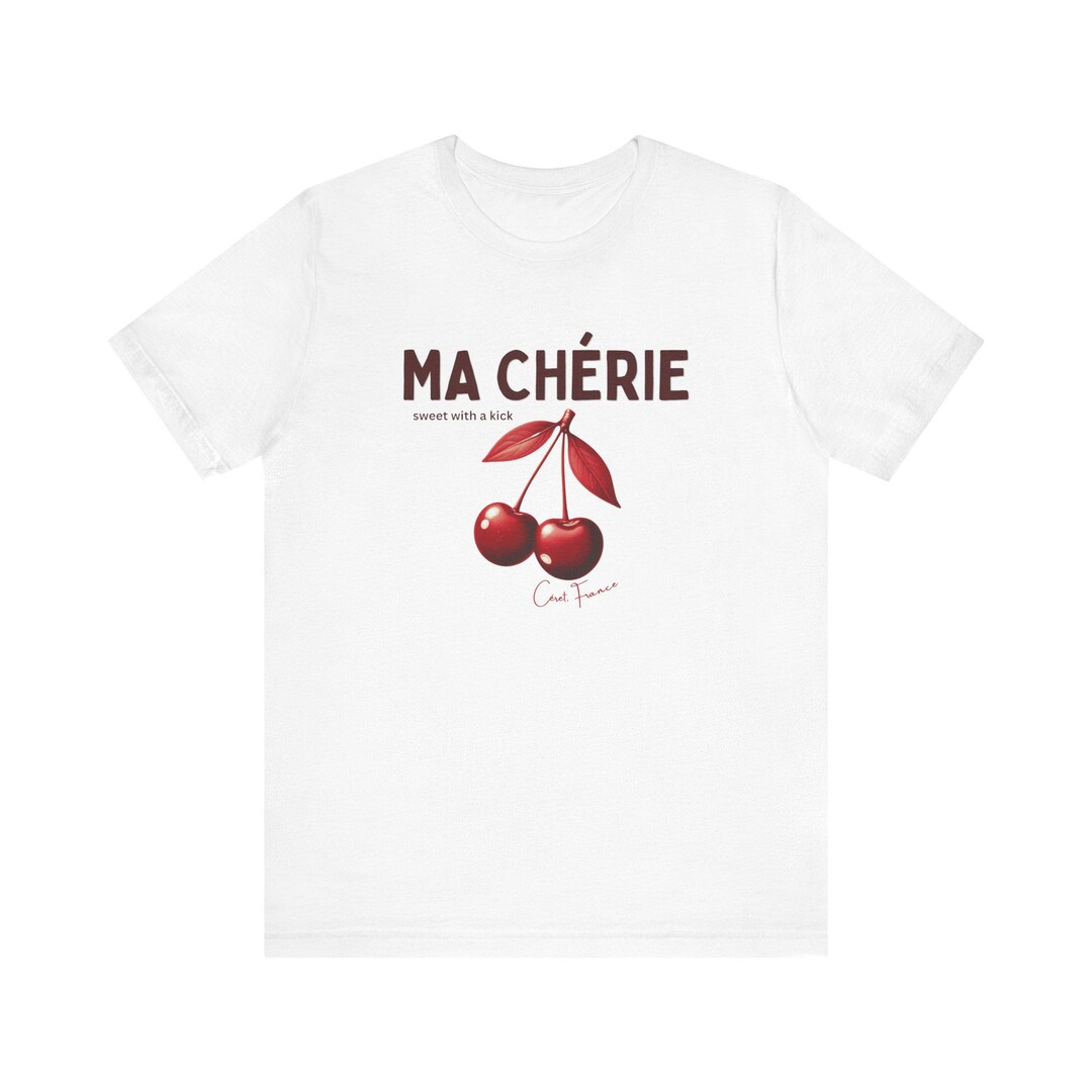Chic Cherry Graphic Tee, Cute Summer Shirt, Sweet With a Kick Top, Gift ...