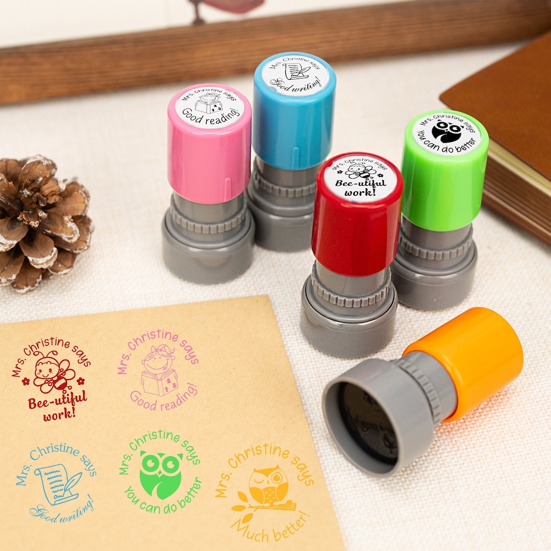 Personalized Stamps,custom Teacher Stamps,self Inking Stamp,love School ...