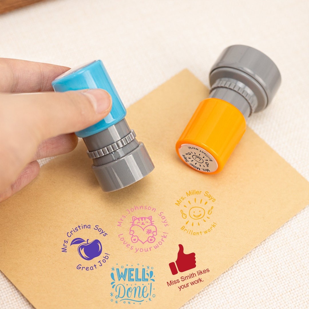Personalized Teacher Stamp,teacher Grading Stamp,teacher Marking Stamp ...