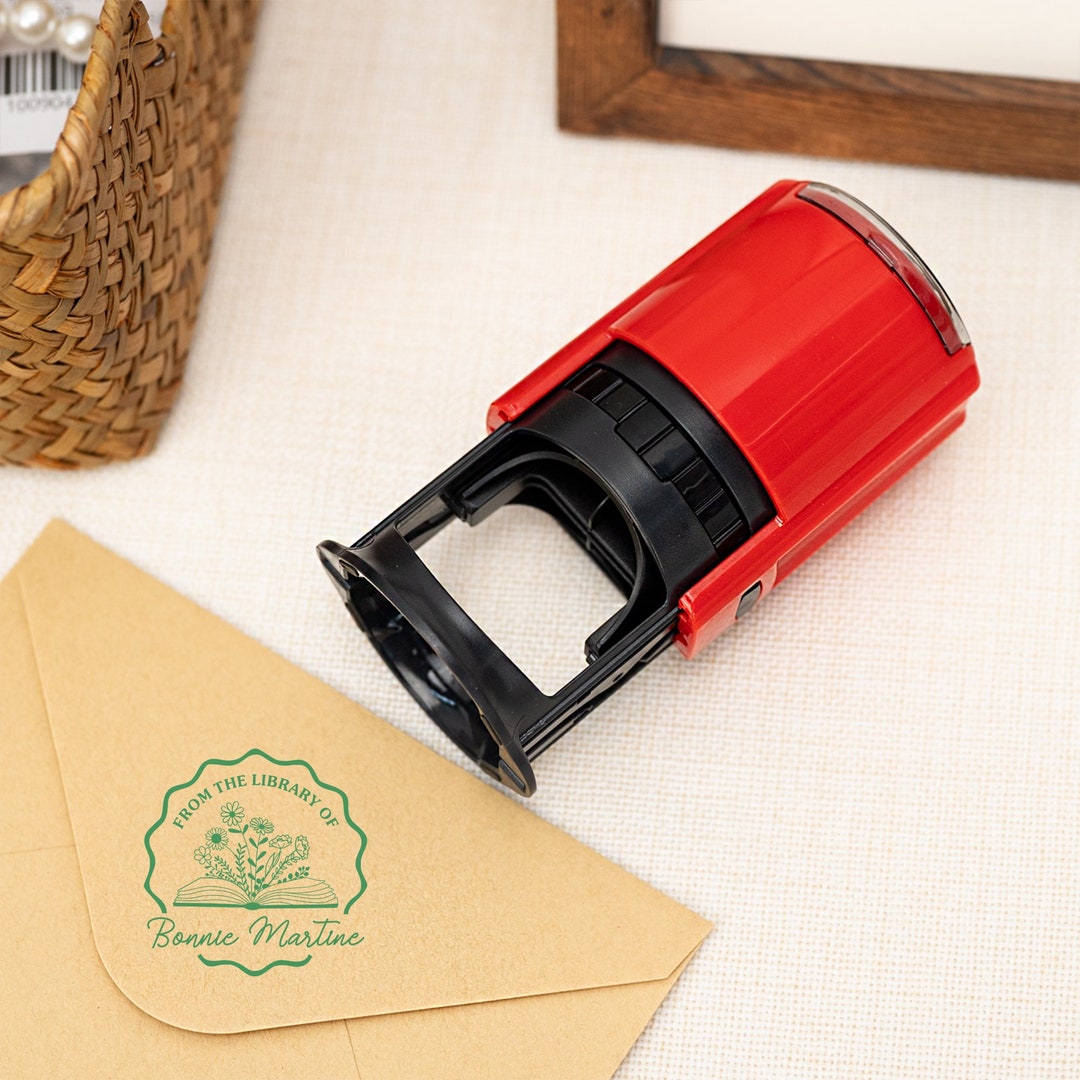 Custom Library Name Classroom Book Stamp,library Stamp,classroom Books ...