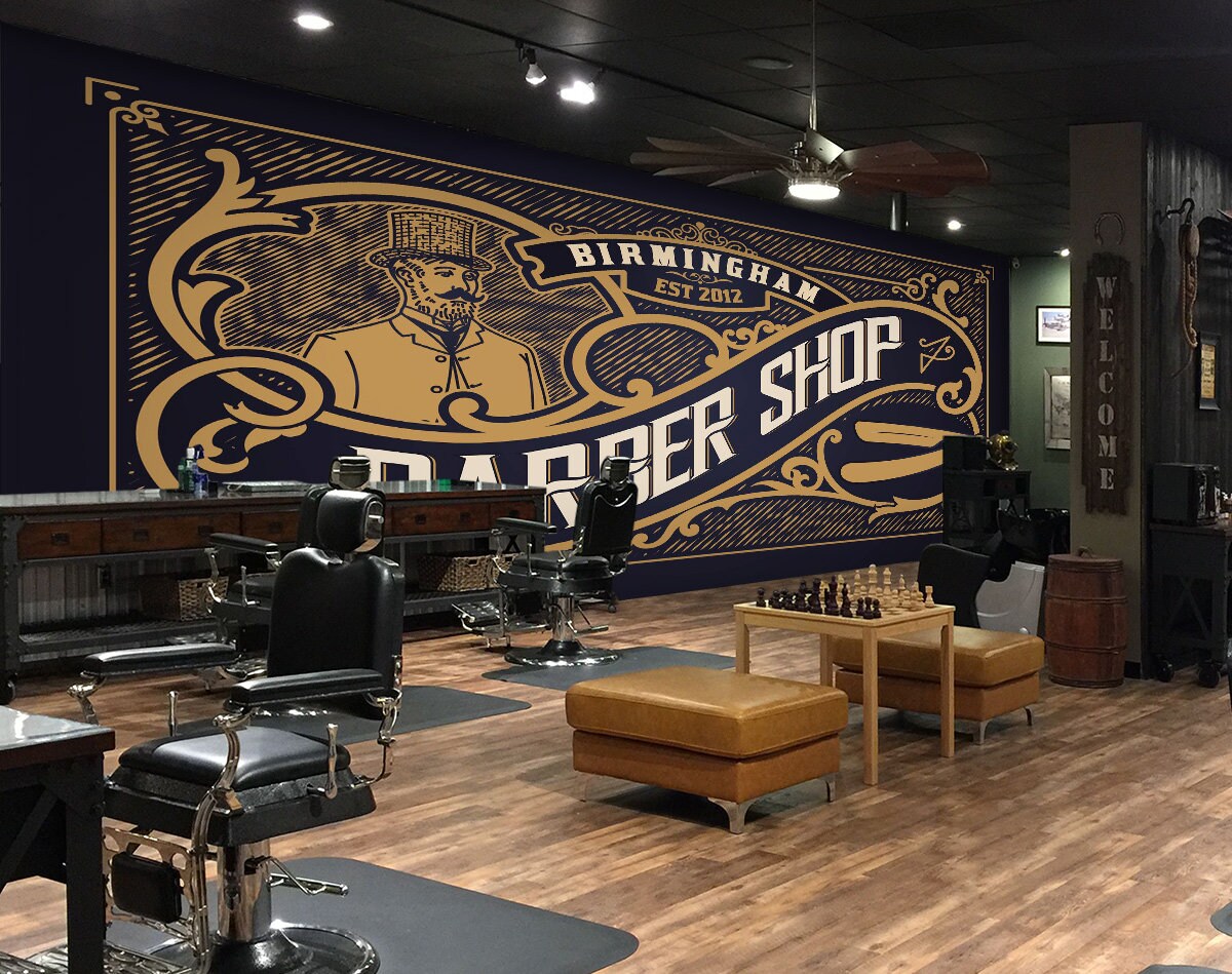3D Classic Style L15423 Hair Cut Salon Barber Shop Commercial - Etsy