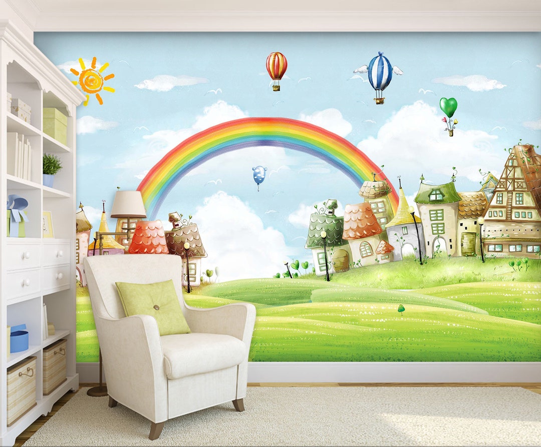 3D Fun Fairy Tale House L16134 Removable Wallpaper Self Adhesive ...