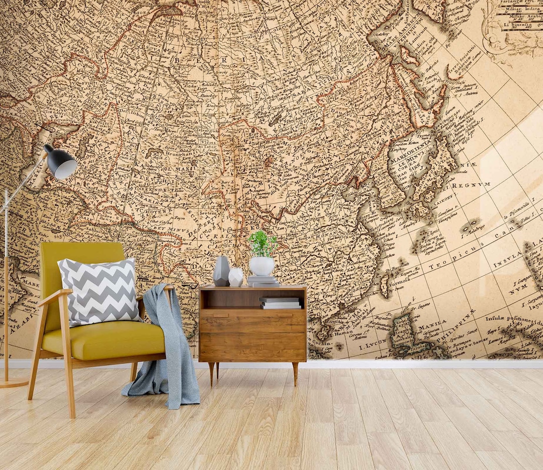 3D Ancient World Map L18266 Removable Wallpaper Self Adhesive Wallpaper ...