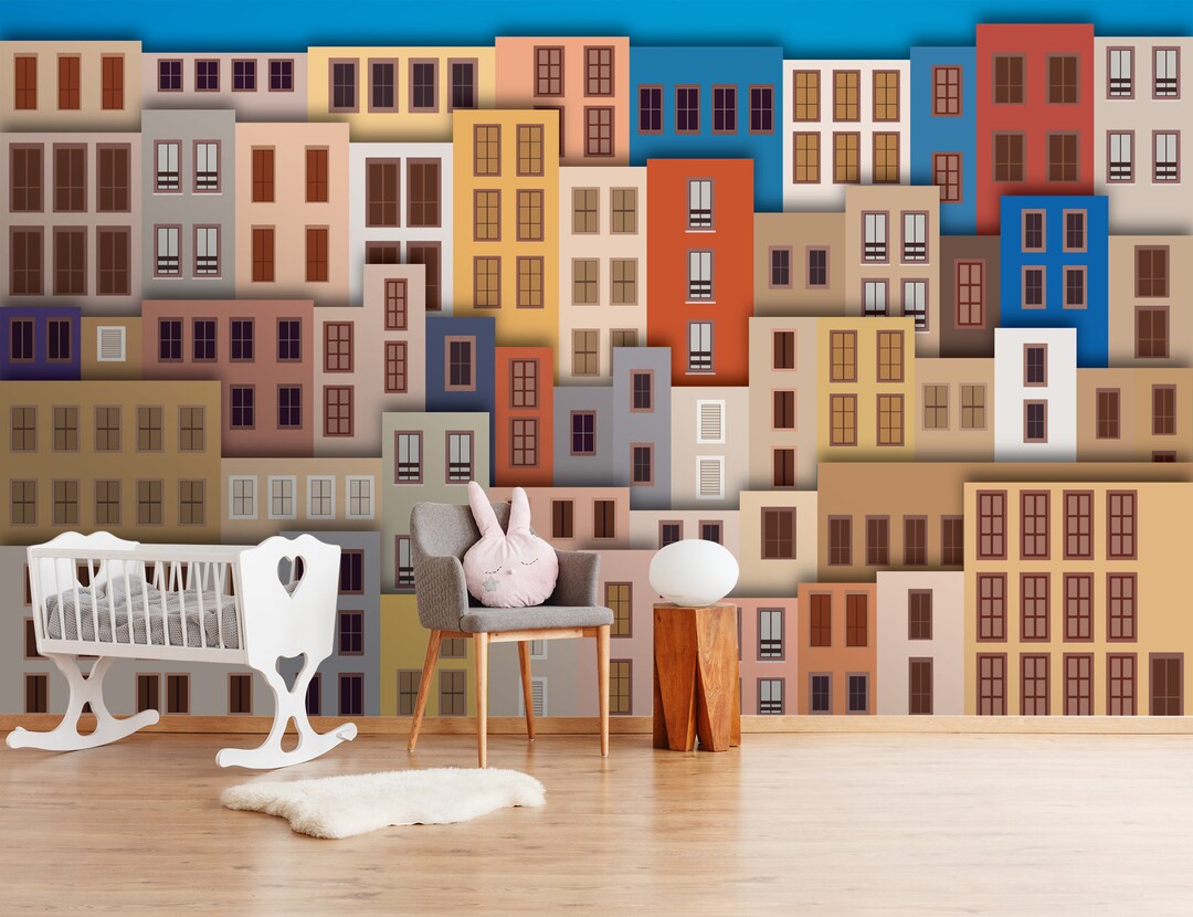 3D Fun Houses L030 Removable Wallpaper Self Adhesive Wallpaper Extra ...