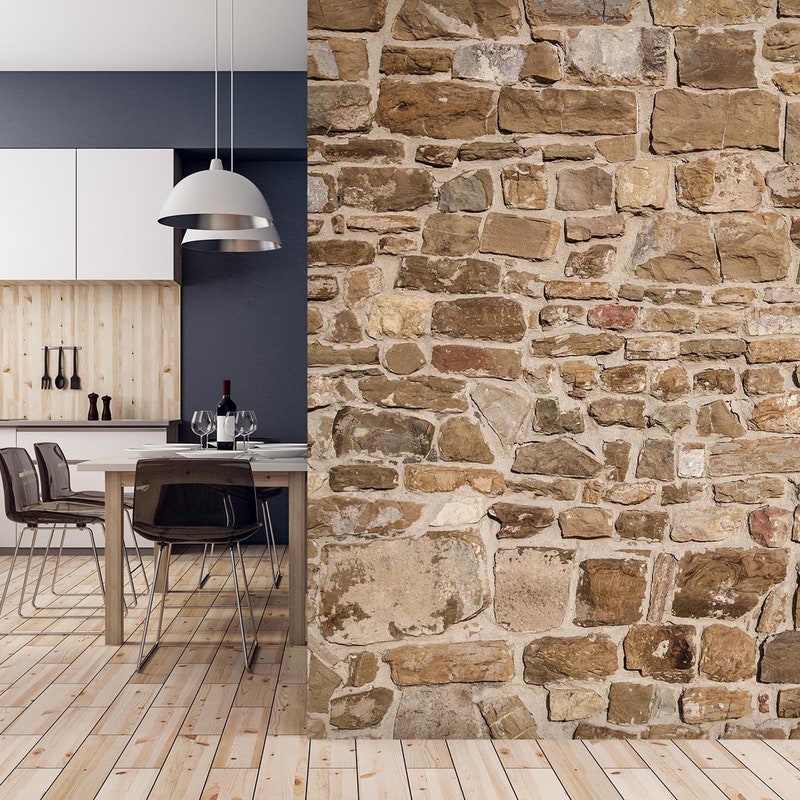Irregular Stone Wallpaper - Etsy