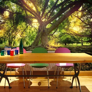 3D Ancient Big Tree Memory L16073 Removable Wallpaper Self Adhesive ...