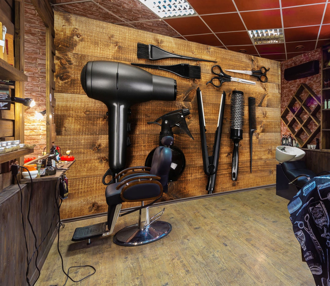 3D Black Barber Tools L15383 Hair Cut Salon Barber Shop Commercial ...