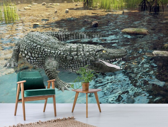 Fondos De Pantalla De Cocodrilo 🐊 Green Alligator Black Wallpaper
