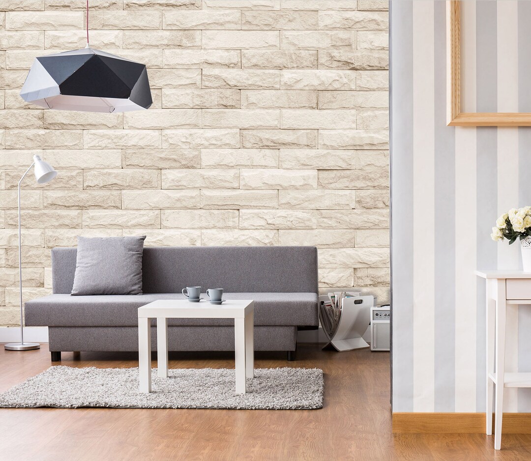 3D Gentle Brick Colors Living Room L2419 Commercial Removable Wallpaper ...
