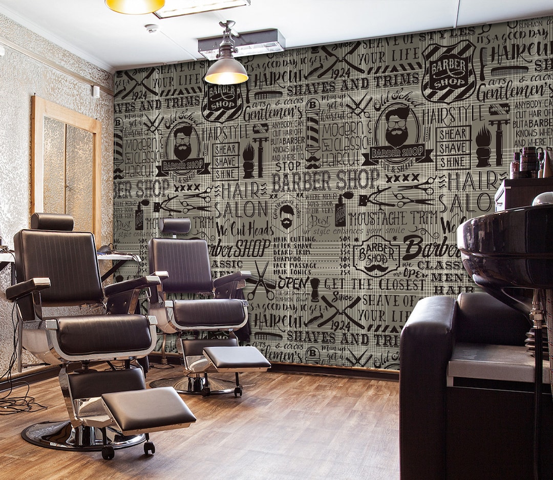 3D Retro Art Fashion L15401 Hair Cut Salon Barber Shop Commercial ...